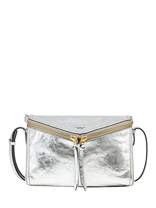Mcm Diamant 3d Shoulder Bag - Silver