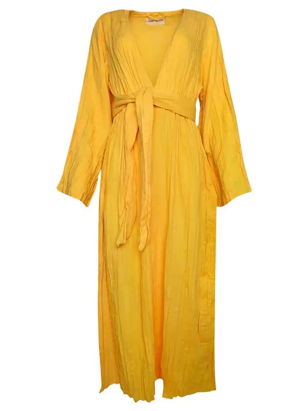 Mara Hoffman Blair V-neck Cotton Maxi Dress - Orange