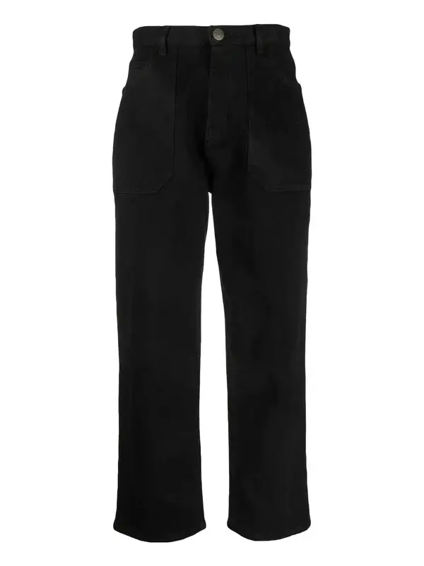 Woolrich Logo-patch Straight-leg Jeans - Black