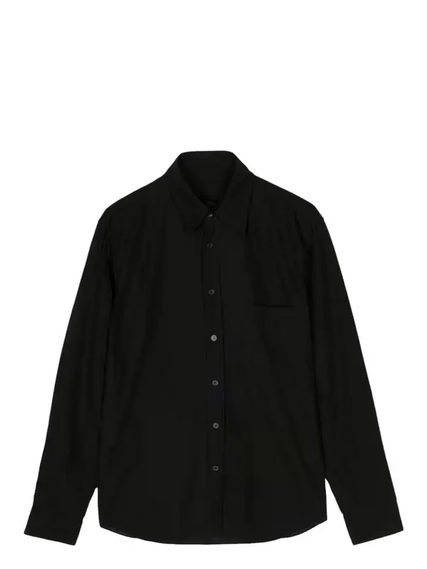 Yohji Yamamoto Detachable-collar Cotton Shirt - Black