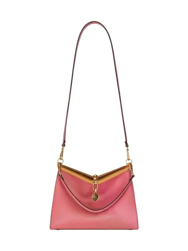 Etro Vela Leather Shoulder Bag - Pink