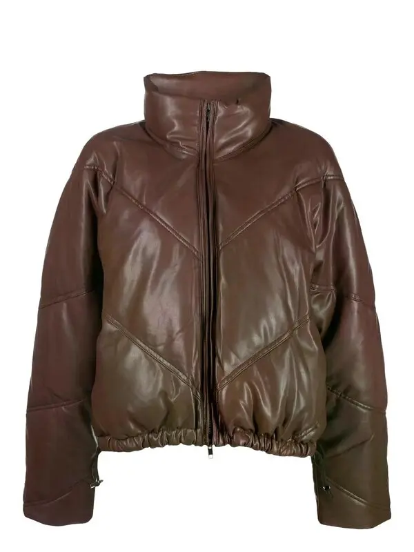 A.L.C. Morrison High-neck Padded Jacket - Brown