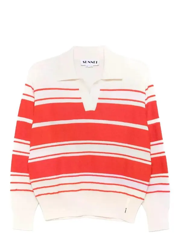 Sunnei Striped 3d-knit Sweater - Neutrals