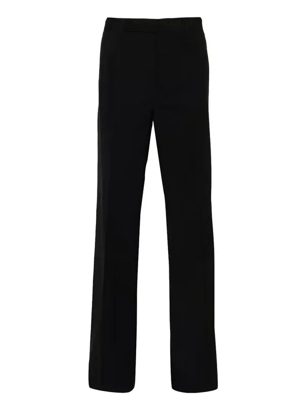 Rick Owens Dietrich Pressed-crease Trousers - Black