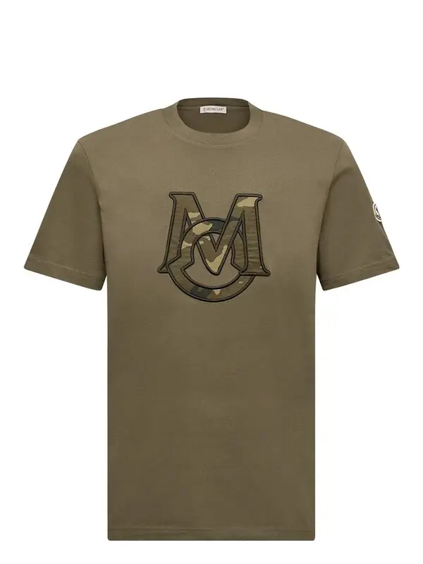 Moncler Monogram Cotton T-shirt - Green