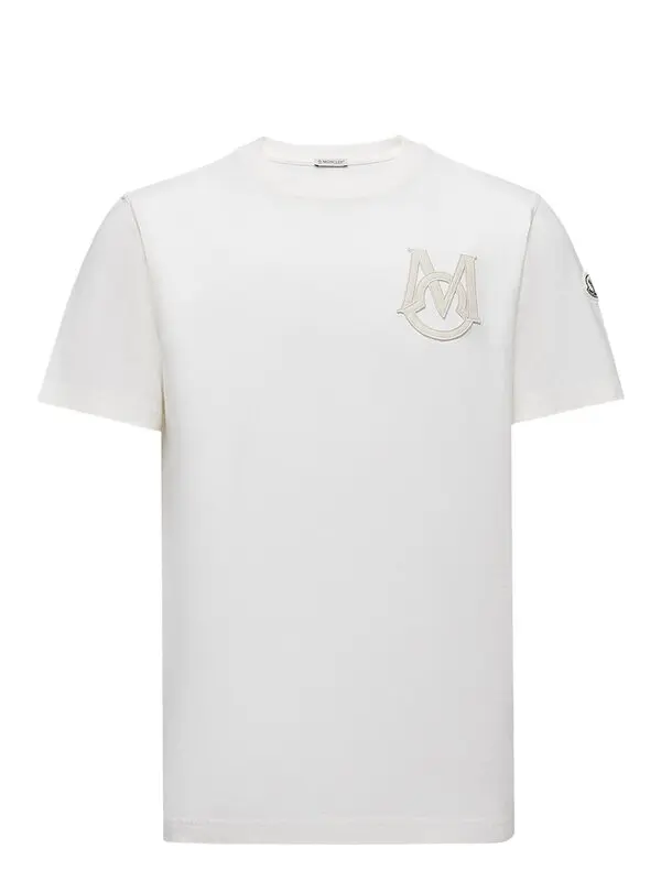 Moncler Monogram Cotton T-shirt - White