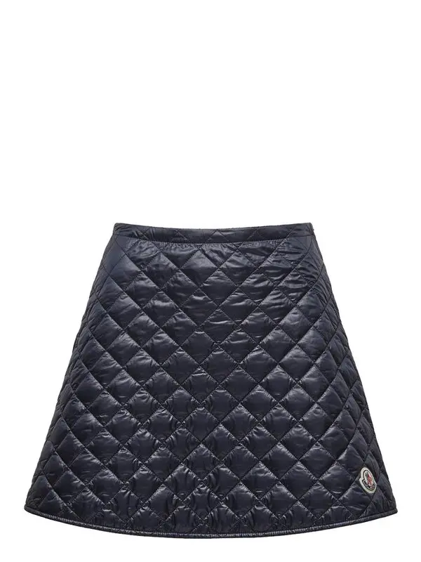 Moncler Diamond-quilted Mini Skirt - Blue