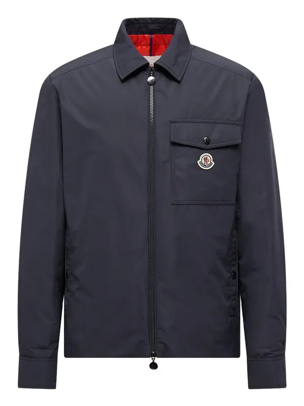 Moncler Vigeon Down Shirt Jacket - Blue