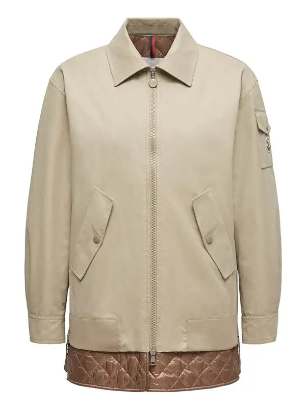Moncler Felci Padded Shirt Jacket - Beige