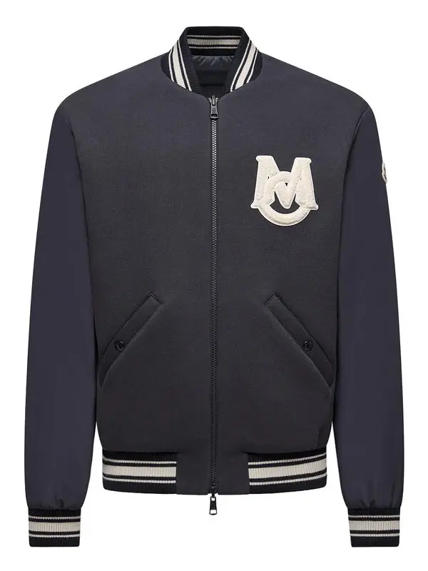 Moncler Vennes Reversible Down Bomber Jacket - Blue