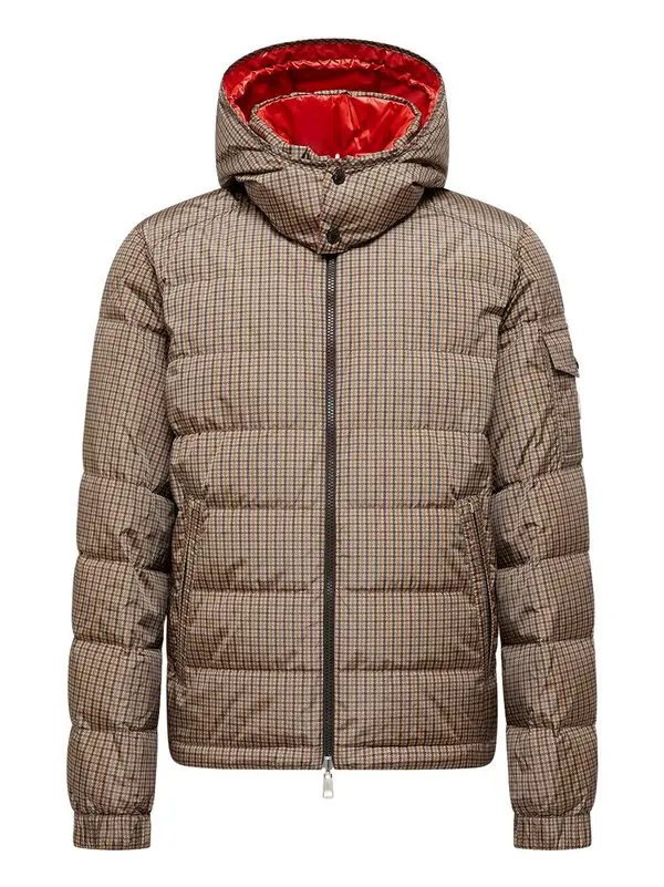 Moncler Jonage Reversible Hooded Short Down Jacket - Brown