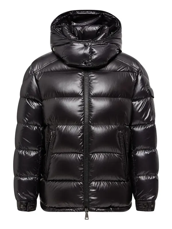 Moncler Maire Hooded Down Jacket - Black