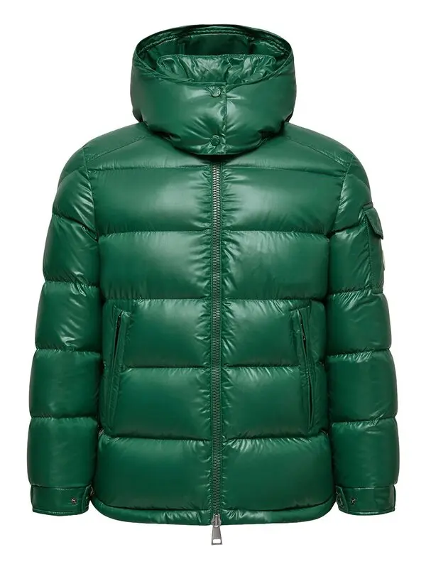 Moncler Maire Hooded Down Jacket - Green