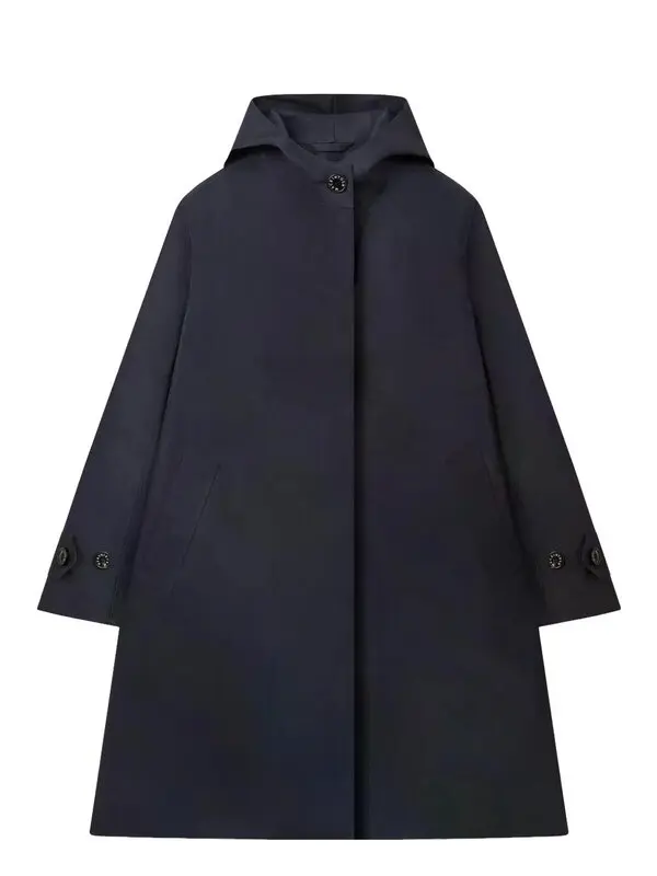 Mackintosh Watten Hooded Coat - Blue