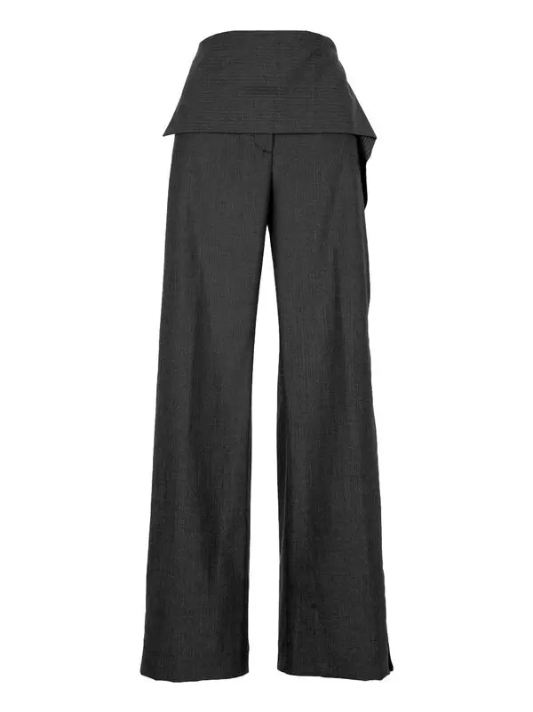 THE LATEST Wide Leg Trousers - Grey