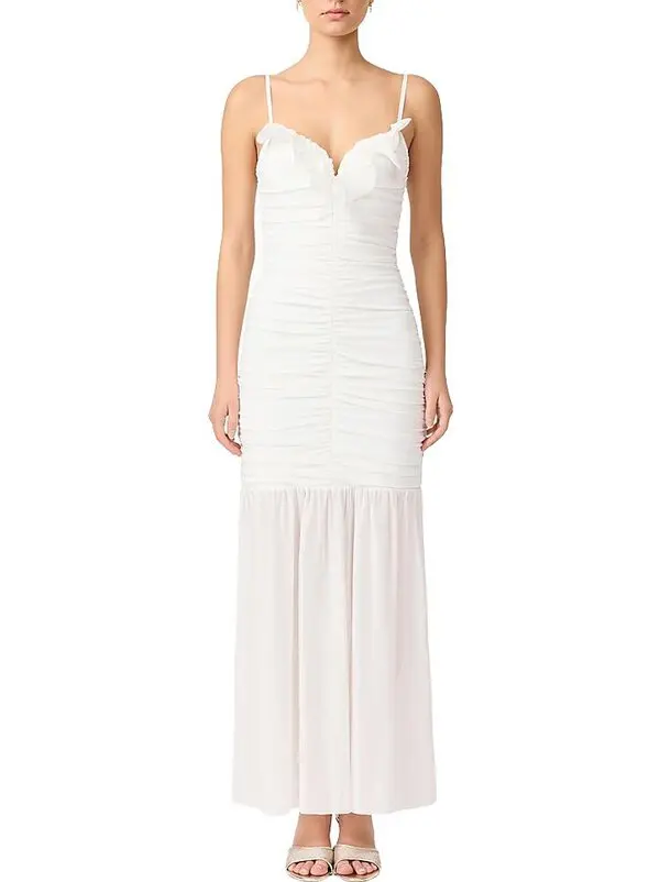 ELLIATT Celina Power Mesh Maxi Dress - Ivory