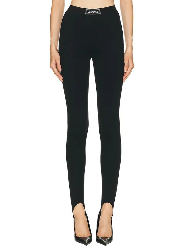 Versace Stirrup Legging - Black
