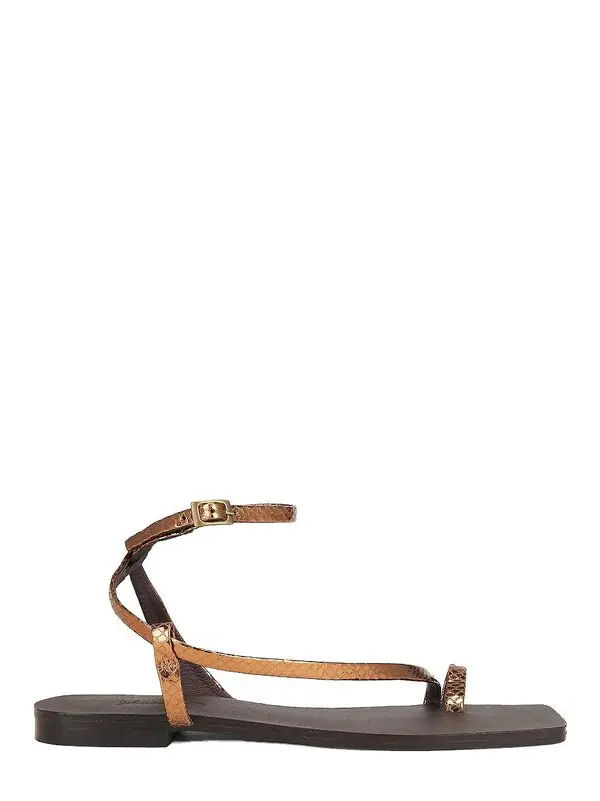 Johanna Ortiz Flamenco Echoes Sandal - Copper & Dark Chocolate