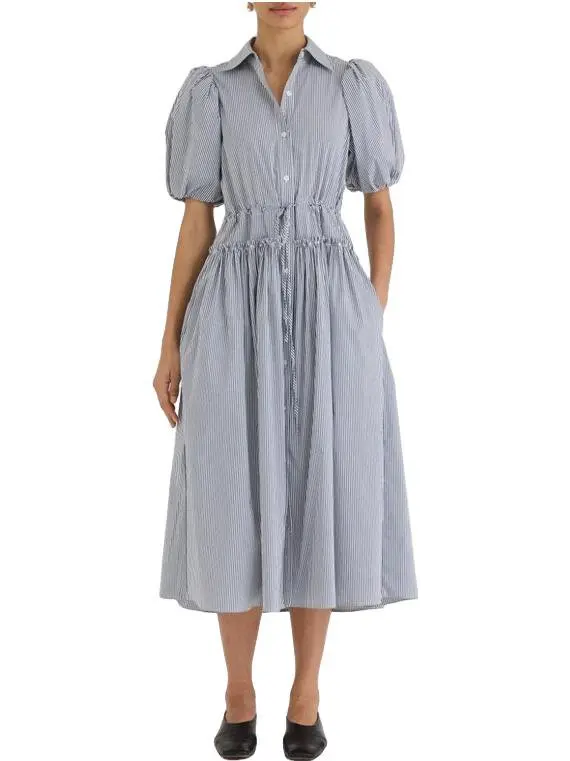 Rebecca Taylor Poplin Shirt Dress - Stripe