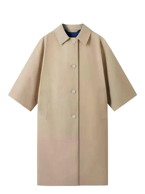 Mackintosh Collin Buttoned-up Coat - Neutrals