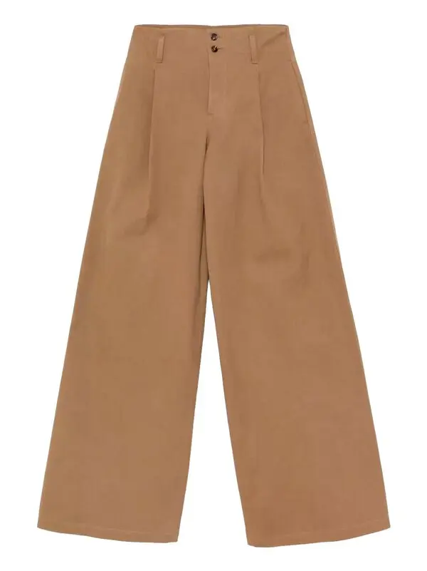 Chloé Buttoned Trousers - Brown