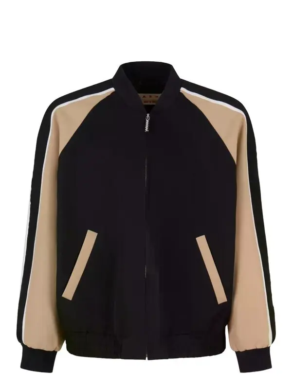 Marni Paneled Bomber Jacket - Black
