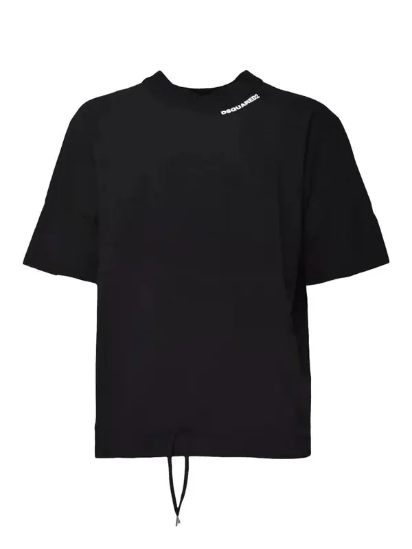 Dsquared2 Drawstring-hem T-shirt - Black