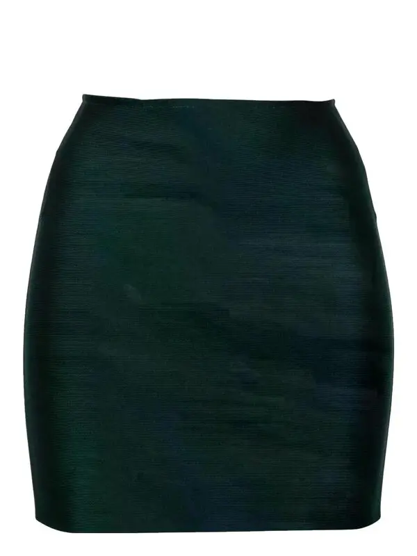 HERVE L. LEROUX Bandage Mini Skirt - Green