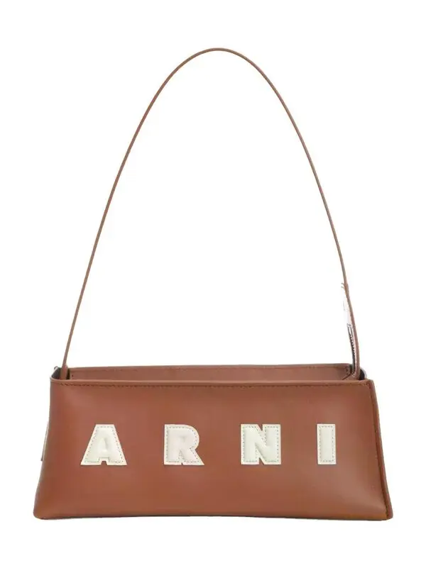 Marni Leather Shoulder Bag - Brown