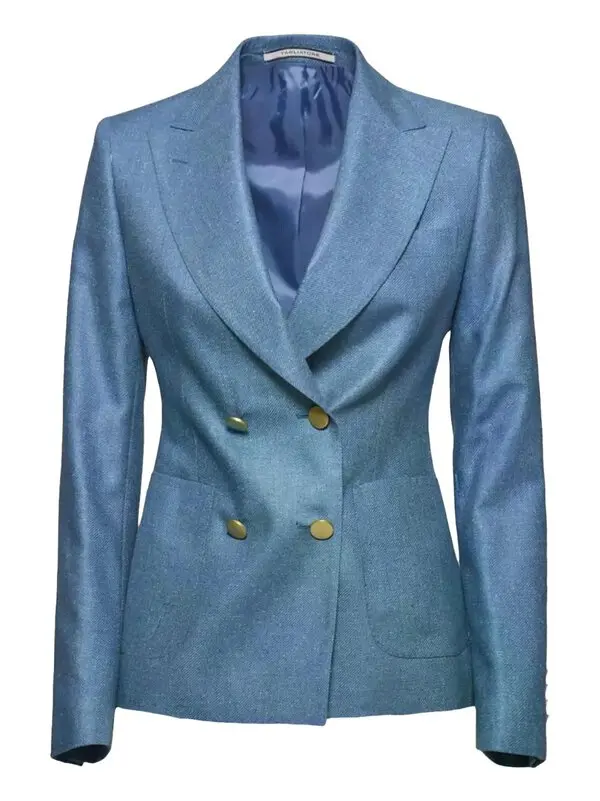 Tagliatore Double-breasted Tailored Blazer - Blue