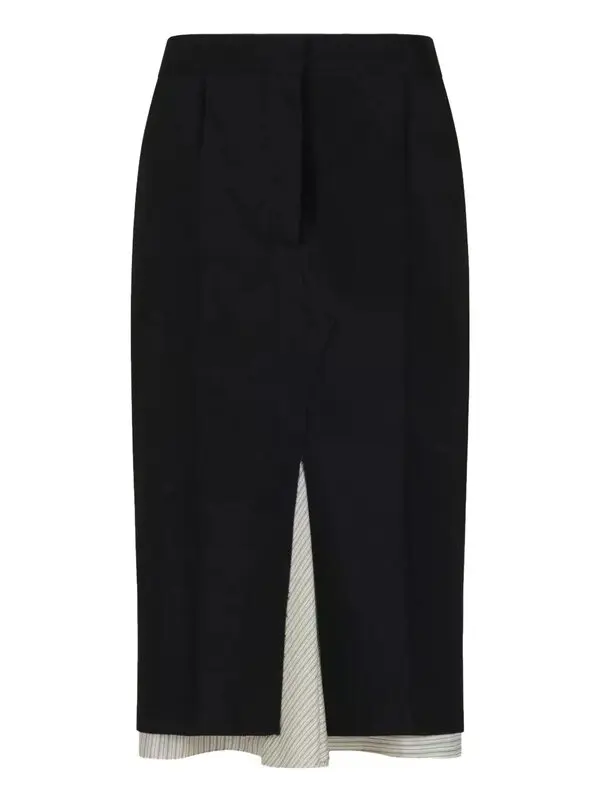 Marni Split-hem Pencil Skirt - Black