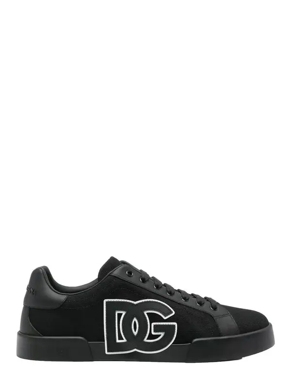 Dolce & Gabbana Logo-patch Sneakers - Black