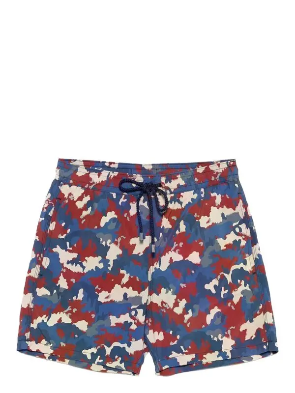 FIORIO MILANO Camo-print Swim Shorts - Blue
