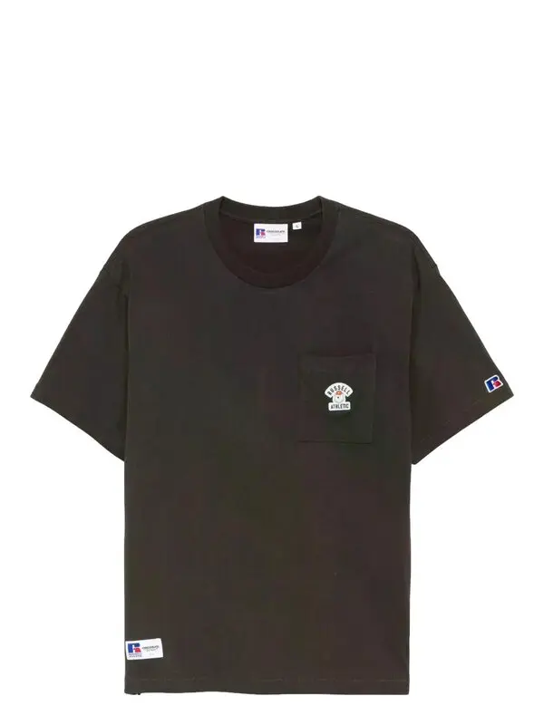 CHOCOOLATE X Russell Athletic Logo-patch T-shirt - Grey