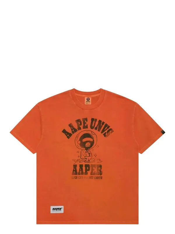 AAPE BY *A BATHING APE® Graphic-print T-shirt - Orange