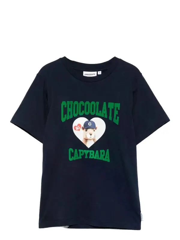CHOCOOLATE Graphic T-shirt - Blue