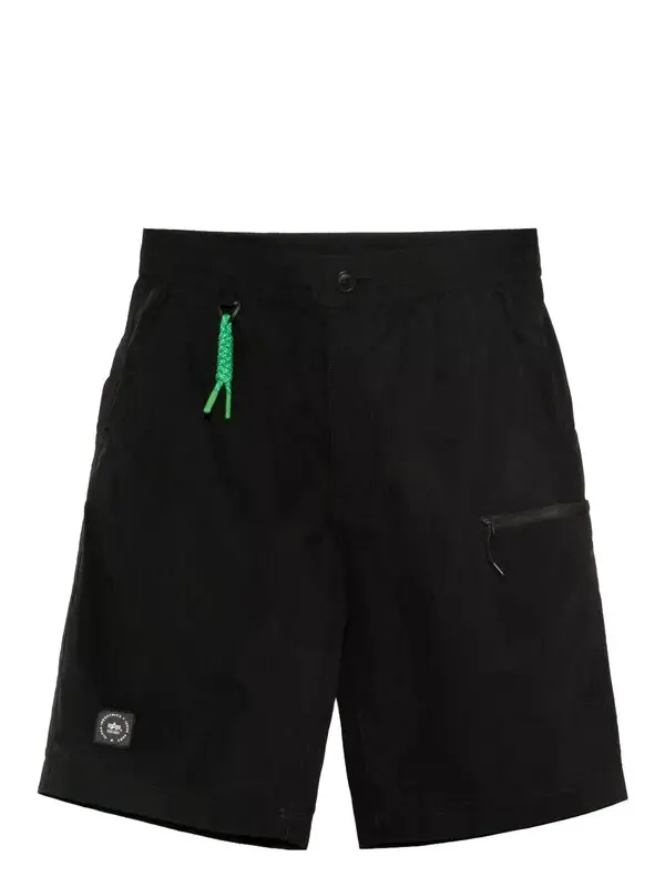 Izzue Logo Patch Shorts - Black