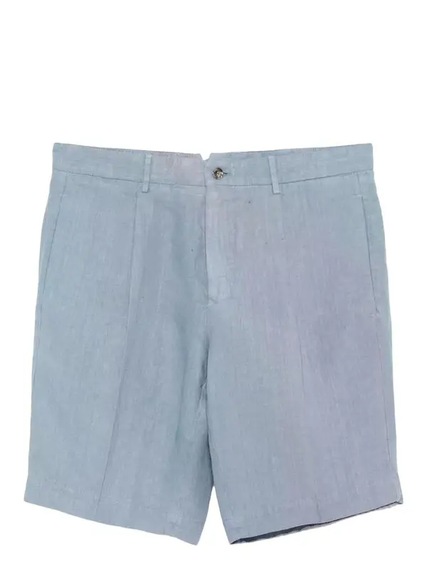 DELL'OGLIO Linen Shorts - Blue