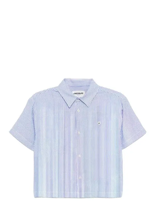CHOCOOLATE Striped Shirt - Blue