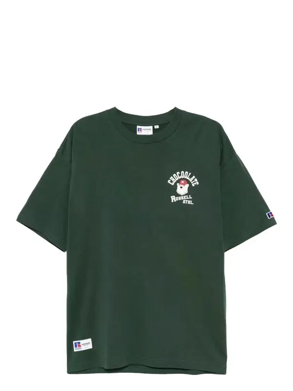 CHOCOOLATE X Russell Athletic Logo-print T-shirt - Green