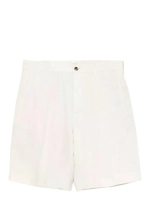 DELL'OGLIO Linen Shorts - Neutrals