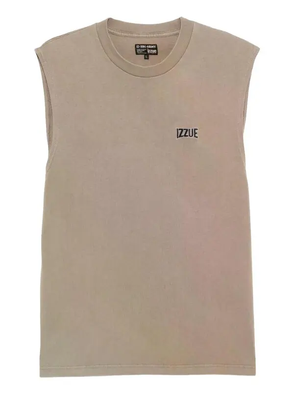 Izzue Logo-embroidered Vest - Neutrals