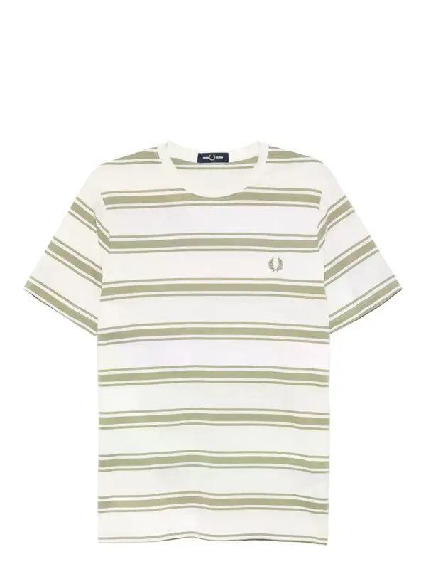 Fred Perry Logo-embroidered T-shirt - Neutrals