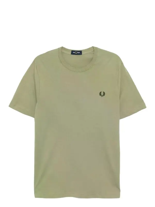 Fred Perry Logo-embroidered T-shirt - Green