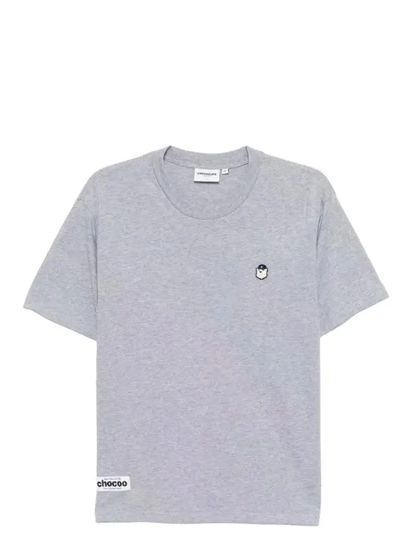 CHOCOOLATE Logo-patch T-shirt - Grey