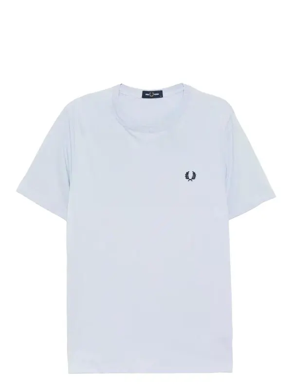 Fred Perry Logo-embroidered T-shirt - Blue