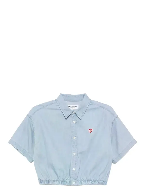 CHOCOOLATE Logo-embroidered Shirt - Blue