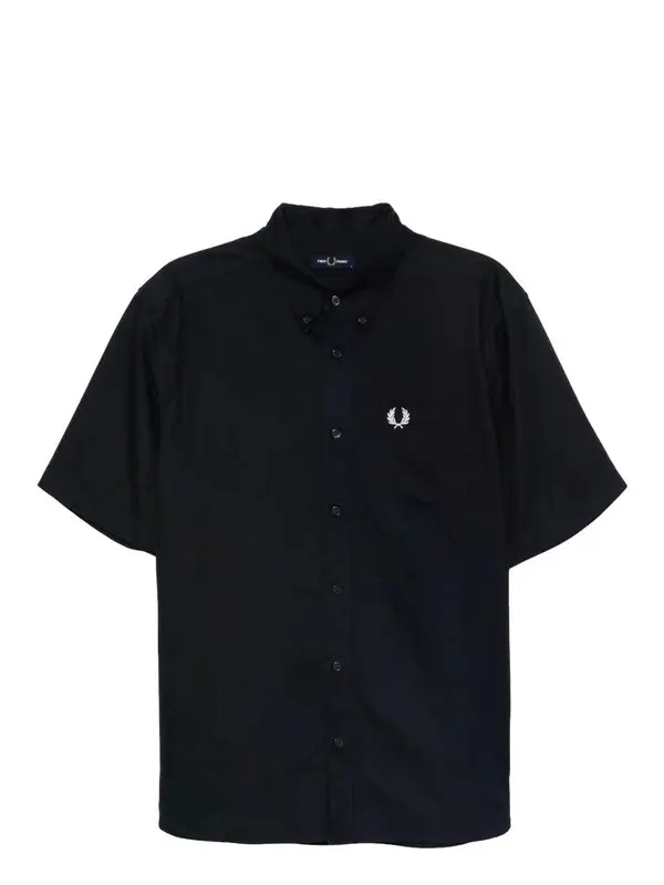 Fred Perry Logo-embroidered Shirt - Blue