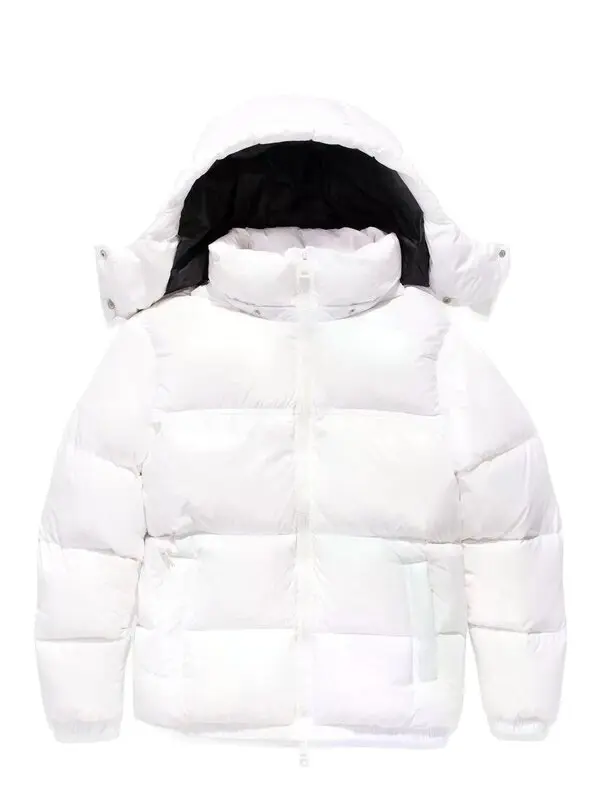 PURPLE BRAND Logo-print Puffer Jacket - White