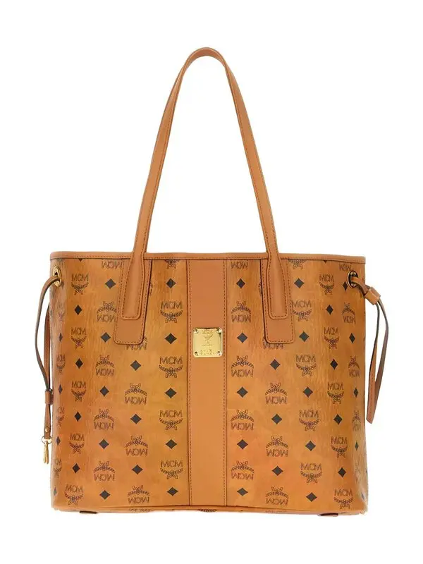 Mcm Liz Reversible Tote - Brown